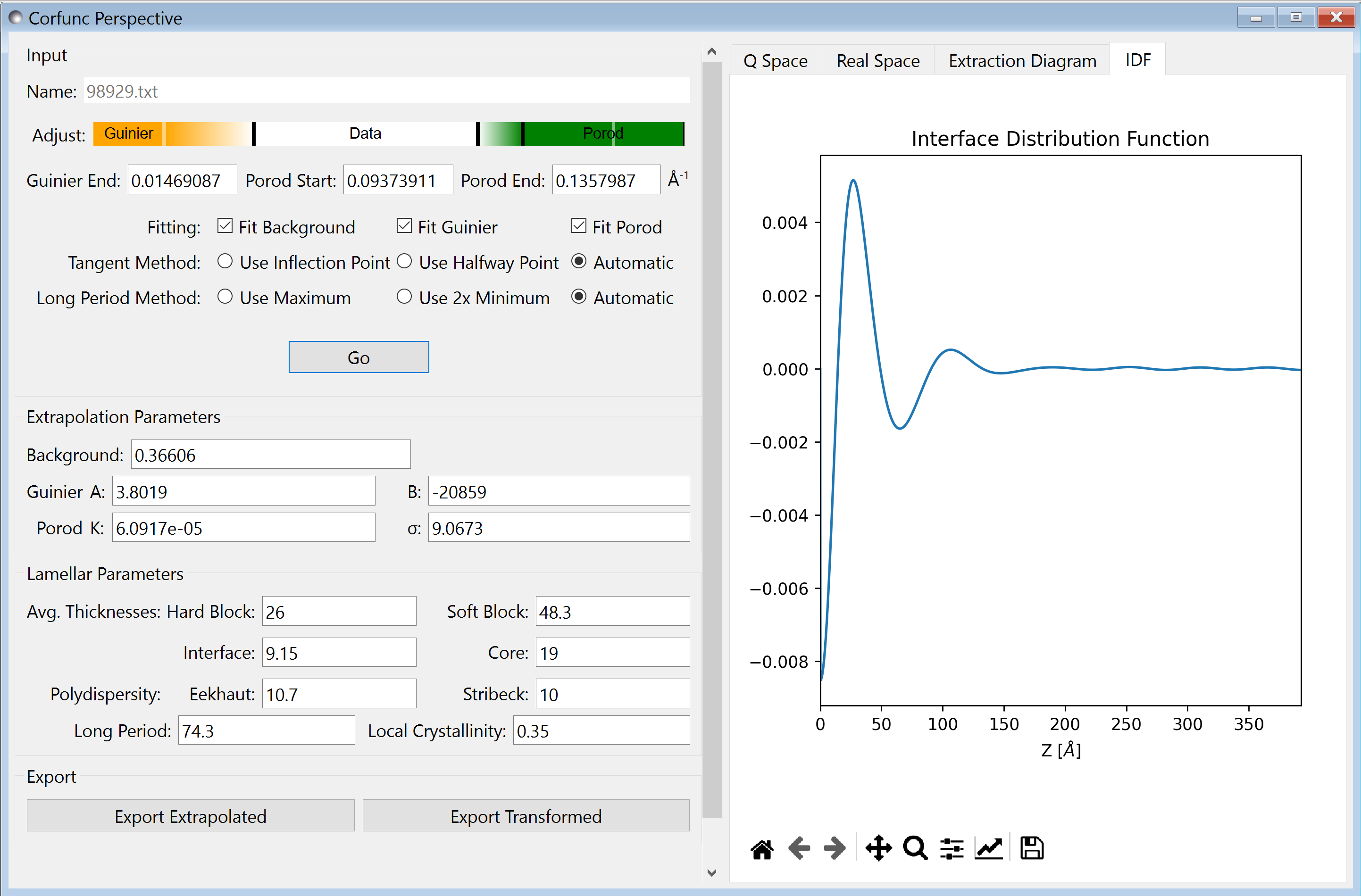 How To Use Corfunc — SasView 6.1.0 documentation