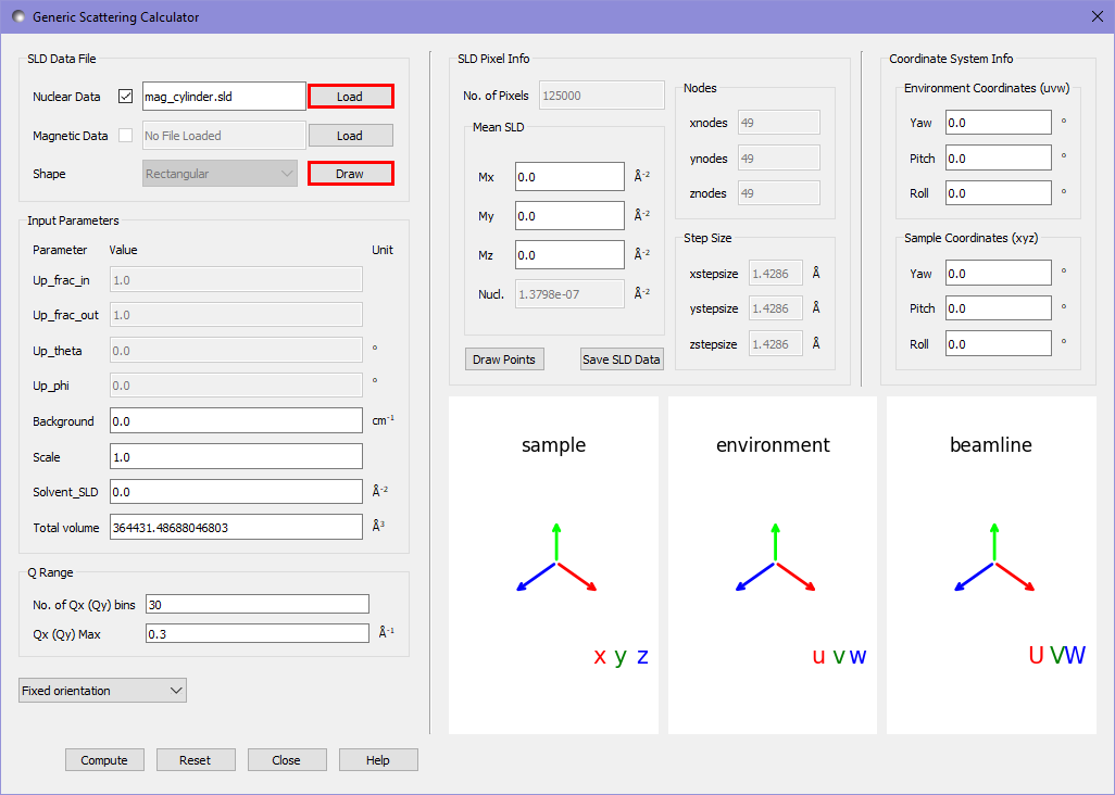 Example 2: A Magnetic Cylinder — SasView 5.0.6 documentation