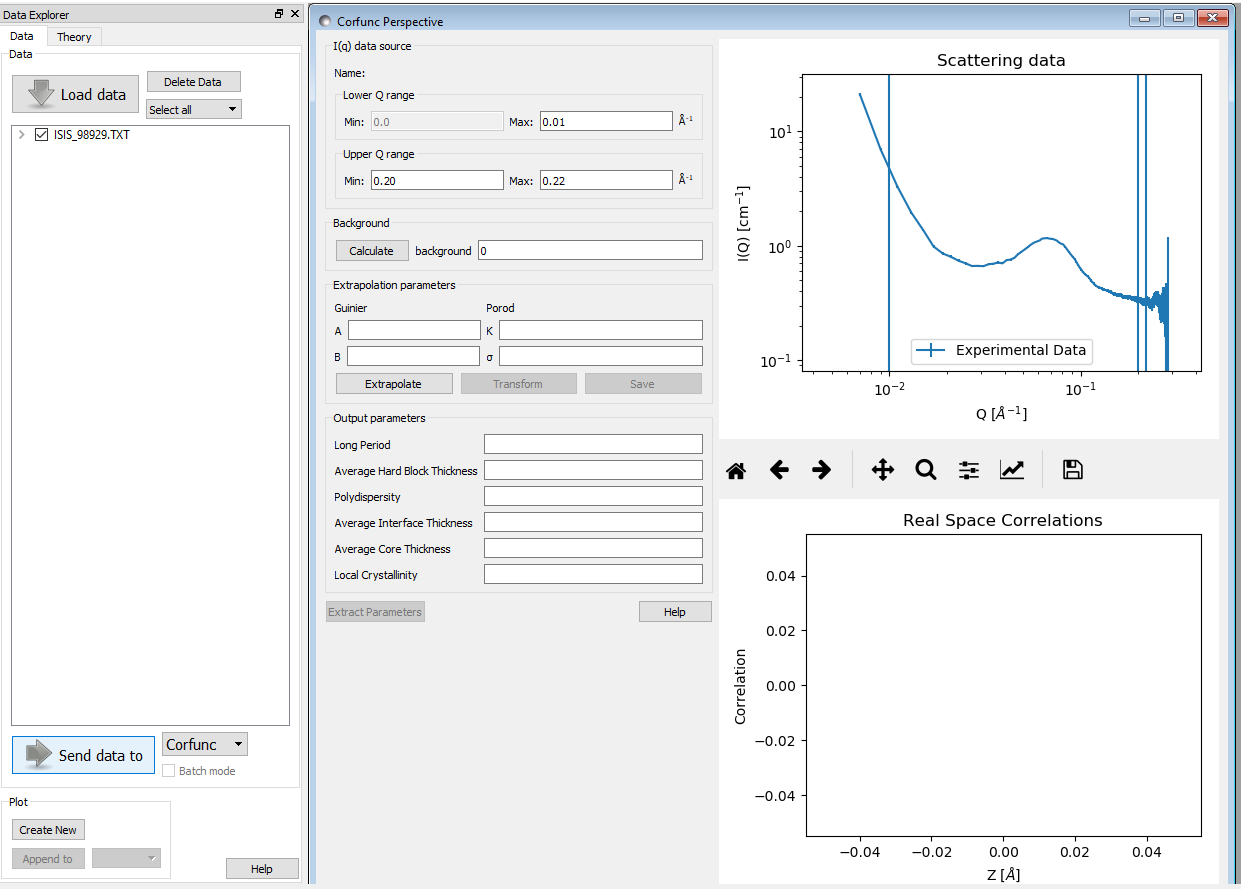 Correlation Function Analysis — SasView 5.0.6 documentation